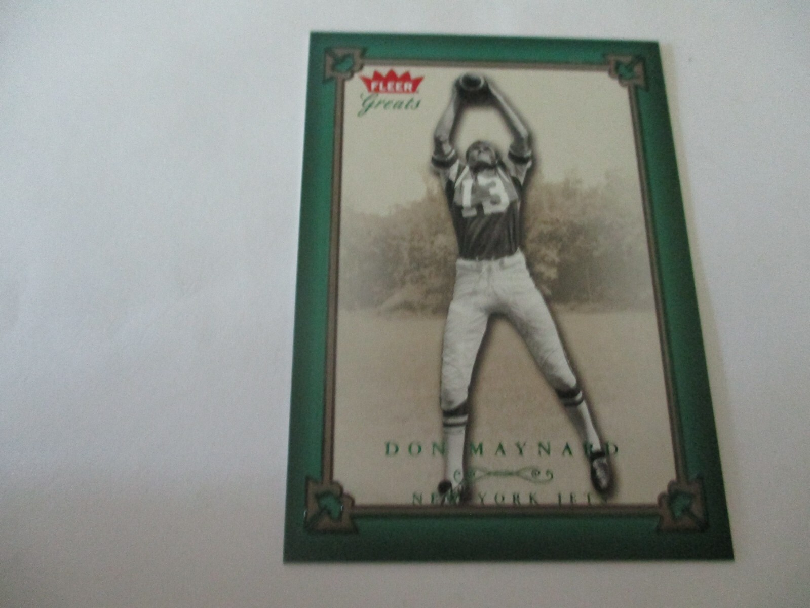2004 Fleer Greats Green Foil Don Maynard Card #40 Serial #326/500 | eBay