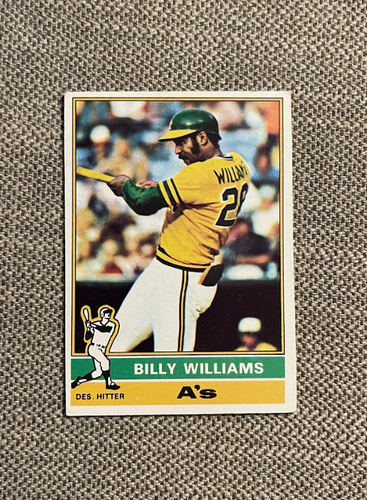 DCC: 1976 Topps Billy Williams Oakland Athletics #525 EX-NM | eBay