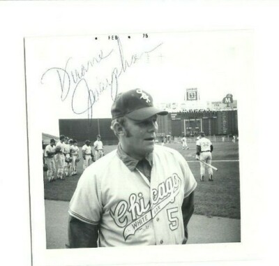 Duane Josephson 1975 original snapshot photograph autographed White Sox ...