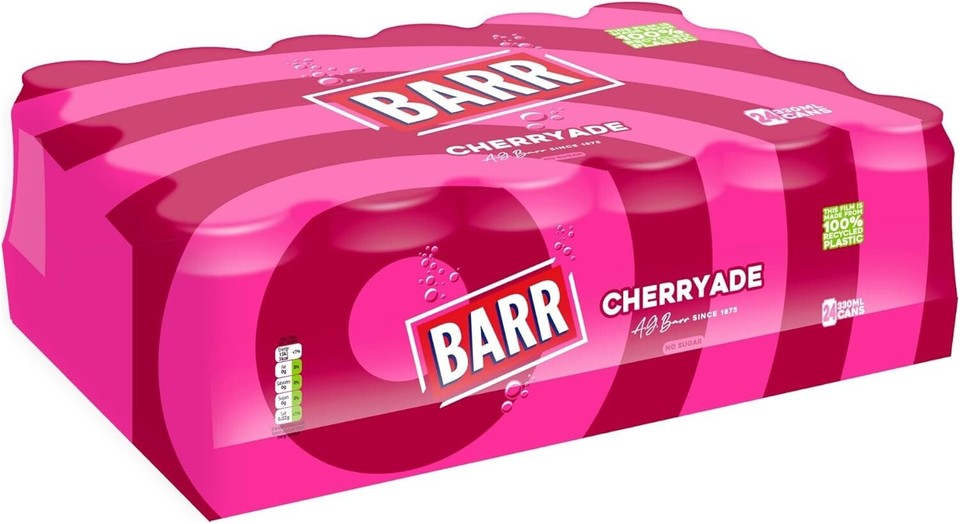 BARR Cherryade | 24 x 330ml Cans | A Fizzy Drink for Everyone | eBay UK