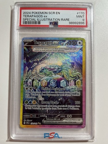 PSA 9 Terapagos ex 170/142 SAR Stellar Crown SCR Pokemon Card MINT | eBay