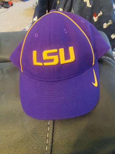 NWT LSU Louisiana State University Tigers NCAA Logo Purple Baseball Cap ...