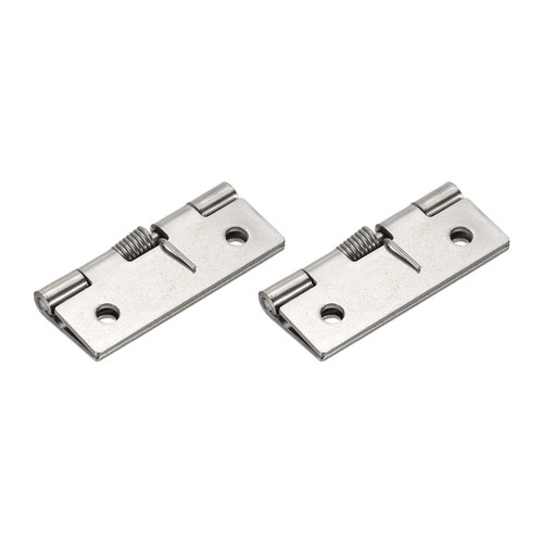 2pcs 2" Spring Loaded Hinges Stainless Steel Self Closing Small Door ...
