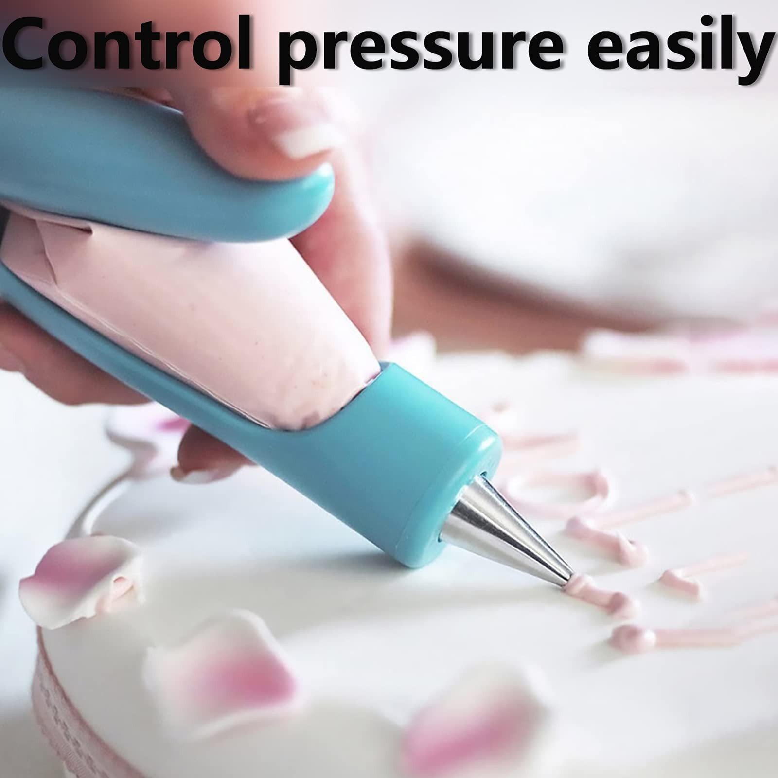 Cake Decorating Pen Tool Kit Blue Pastry Bag DIY Cake Deco Icing Pen ...