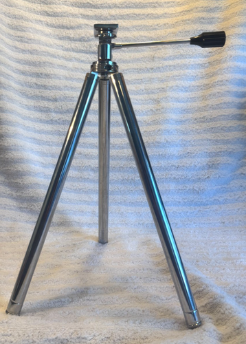 LUNNAR Tripod Chrome with Leather Carry Case - Made in Japan 13" - 52 ...