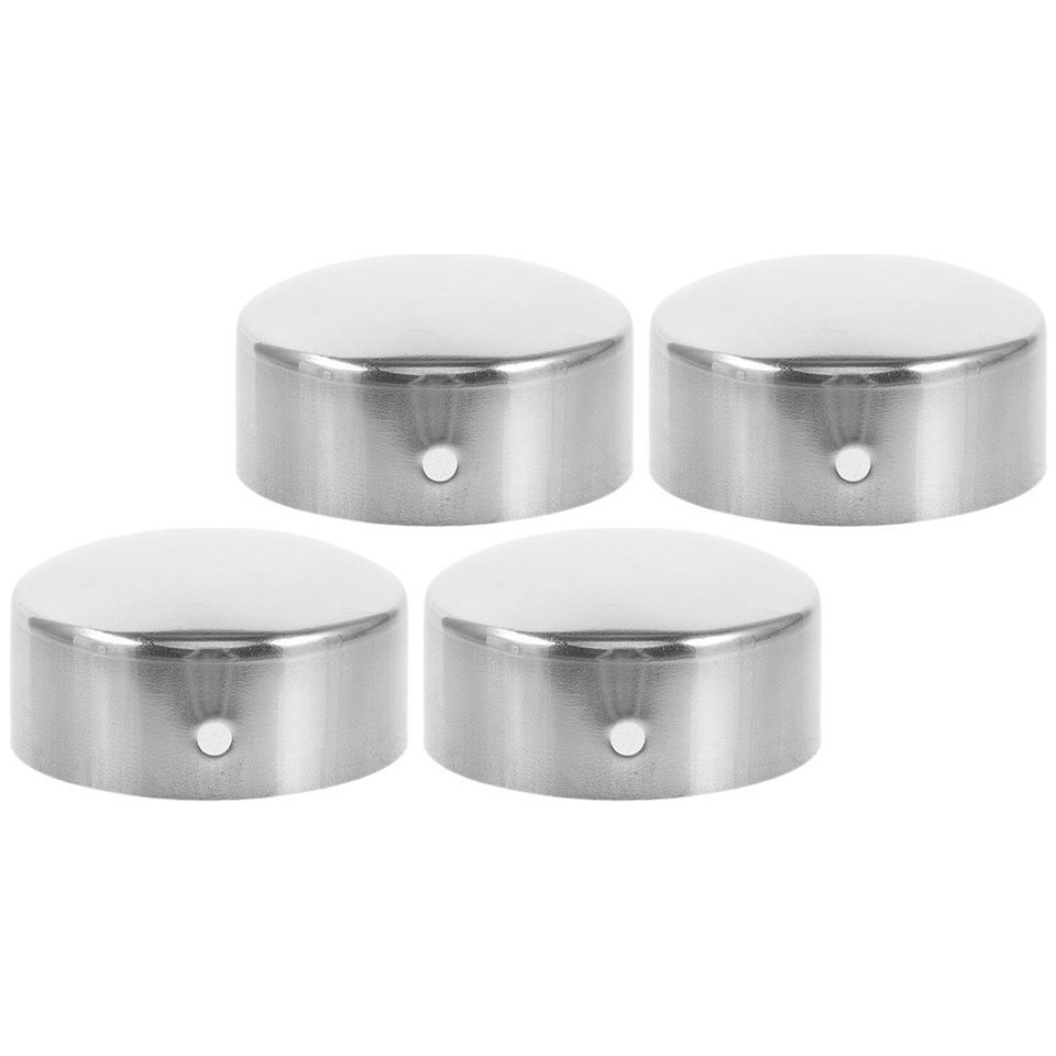 4 Pcs Stainless Steel Handrail Caps Metal Stair Rail End Caps For ...