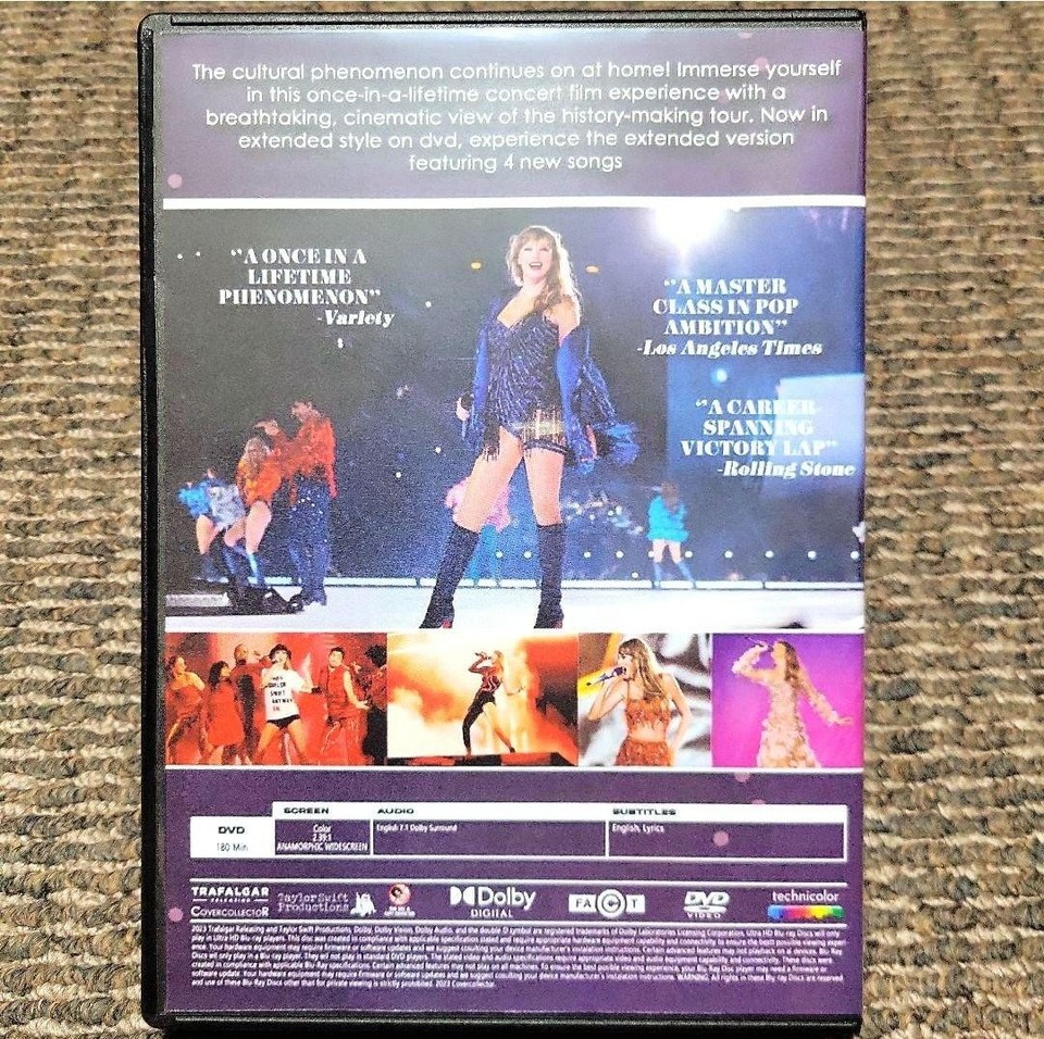 Taylor Swift THE ERAS TOUR EXTENDED DVD | eBay