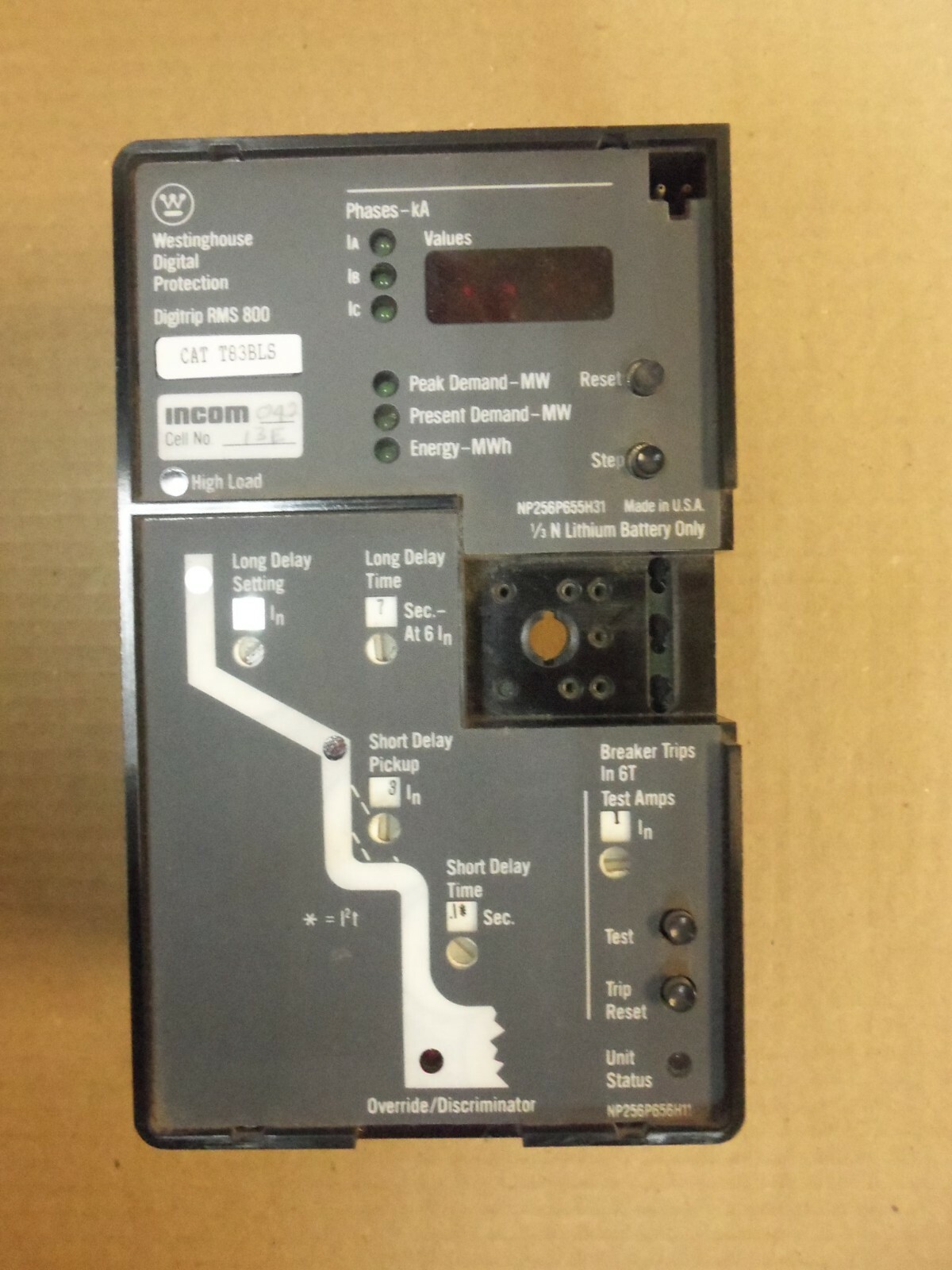 Westinghouse Digitrip RMS 800 T83BLS LS Trip Unit 400-5000 Amp | eBay