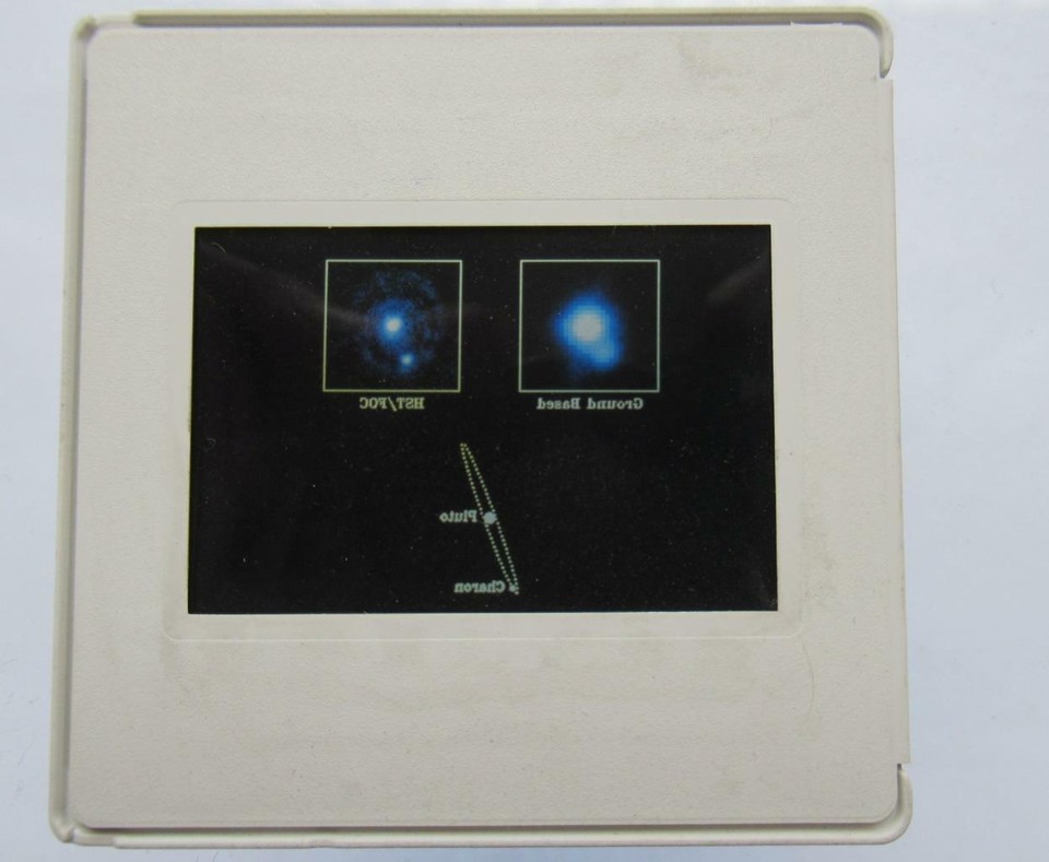 35mm Transparency/slide celluloid astronomy, Pluto & Charon | eBay UK