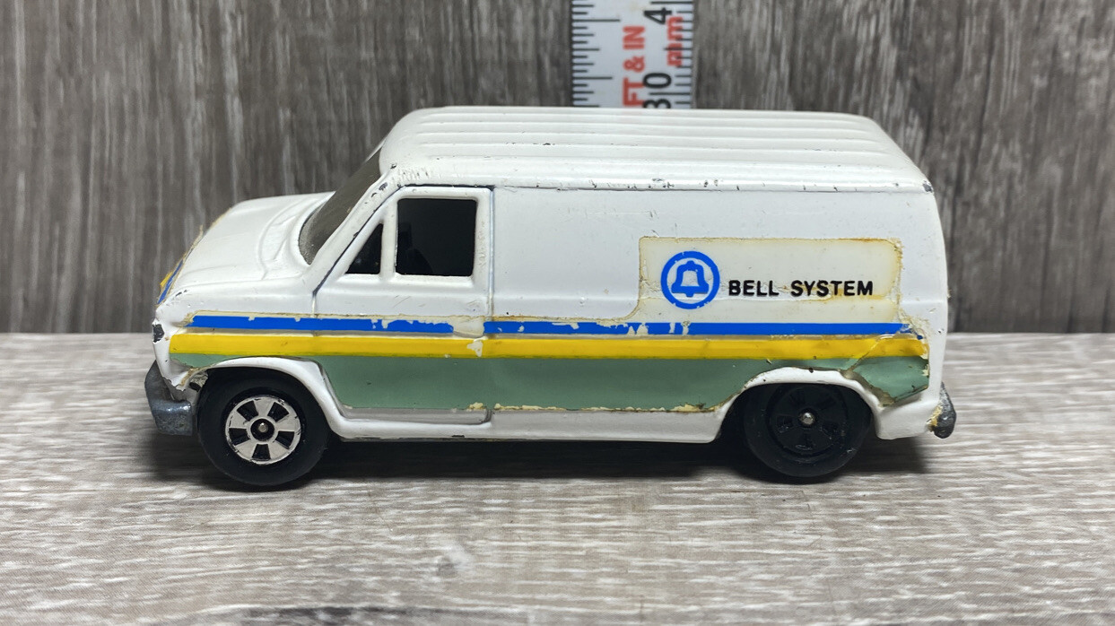1/64 Scale Ford E-Series Bell Systems Van Diecast Model - Vintage 1970 ...