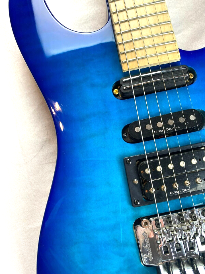 Blue Flame Maple jackson Pro San Dimas "Phil collen" Sustainer Pickup ...