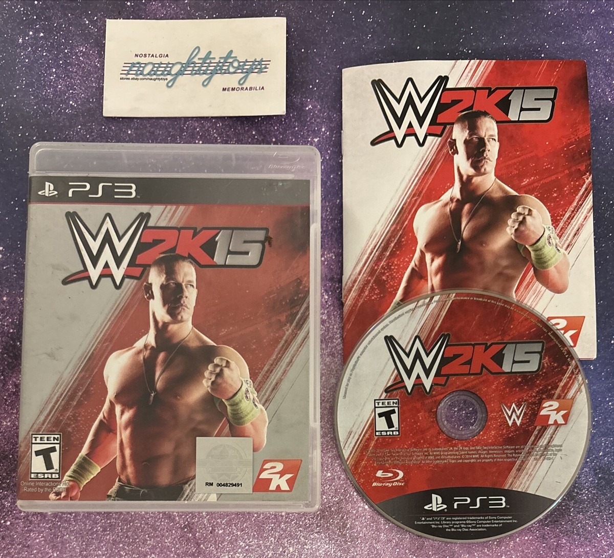 Capa Ps3 Wwe2k15 WWE 2K15 John Cena PlayStation 3 PS3 Complete Game