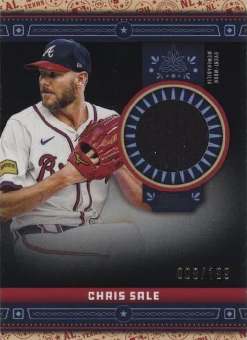 2024 Topps Update Series - All-Star Stitches Chris Sale #ASR-CS Black ...