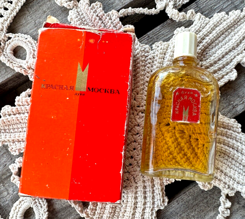 🙌Vintage perfume USSR Soviet "Red Moscow"1970-s Красная Москва KRASNAJA ...