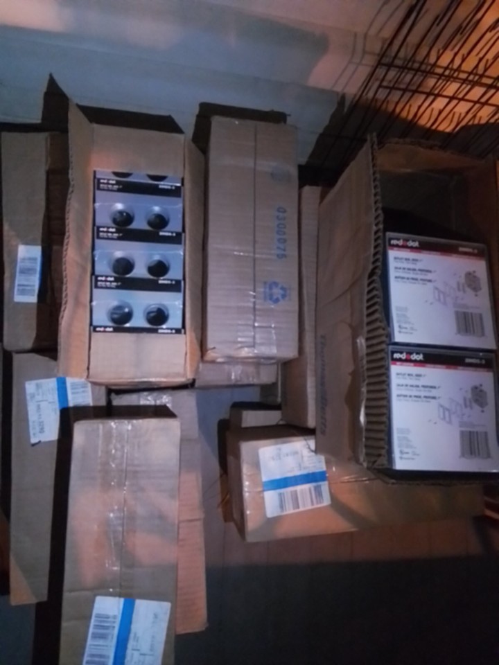 Lot of 2 Red Dot, 5 Hole, Weatherproof 2 Gang Outlet Box, 1" Deep 2IHD5 ...