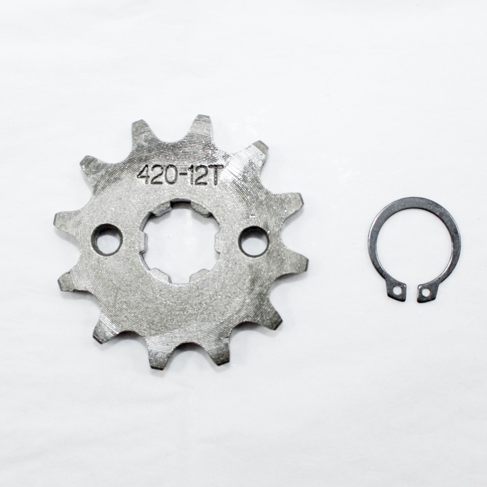 12T 17mm 420 Chain Front Sprocket Cog PIT TRAIL QUAD DIRT BIKE ATV Pit ...