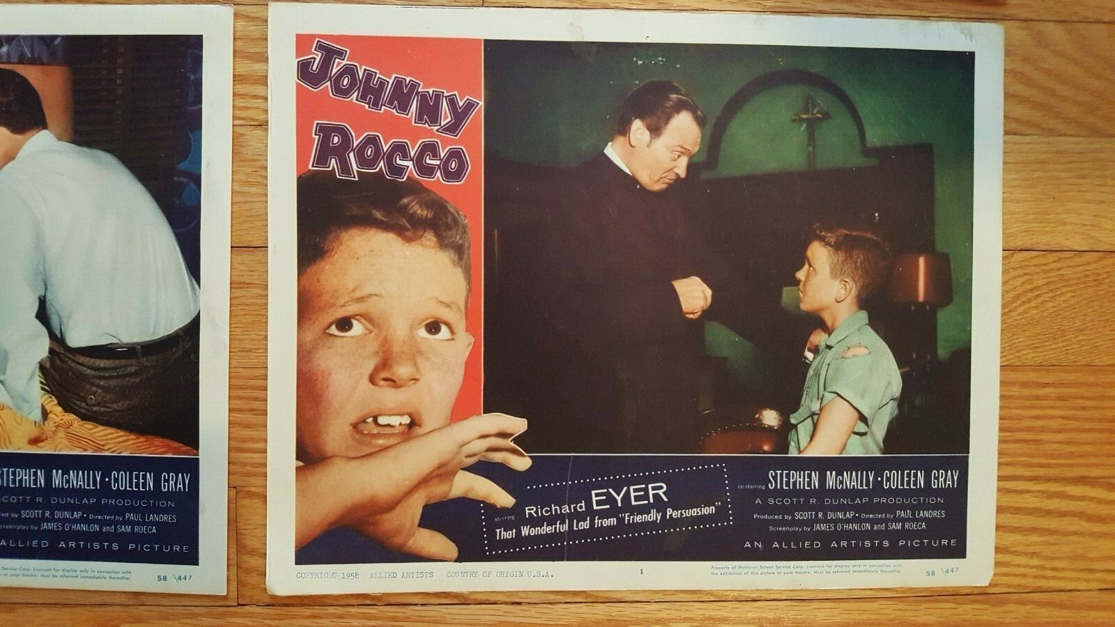 Set of 8 Color Lobby Cards of the movie "JOHNNY ROCCO" 1958 | eBay UK