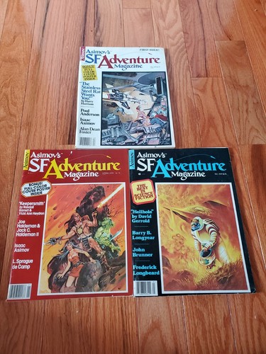 Asimov's SF Adventure Magazine Lot Of 3 FIRST ISSUE | eBay