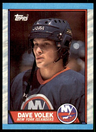 1989-90 TOPPS DAVID VOLEK RC NEW YORK ISLANDERS #85 | eBay
