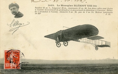 CARTE POSTALE AVIATION LE MONOPLAN BLERIOT VIII BIS | eBay