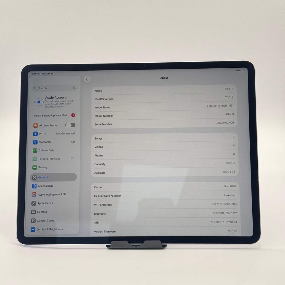 Unlocked Apple iPad Air 13" M3 128GB A3269 Purple | eBay