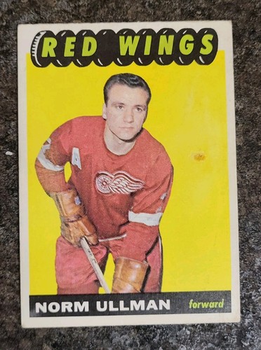 1965-66 TOPPS # 49 RED WINGS NORM ULLMAN EX No Creases | eBay