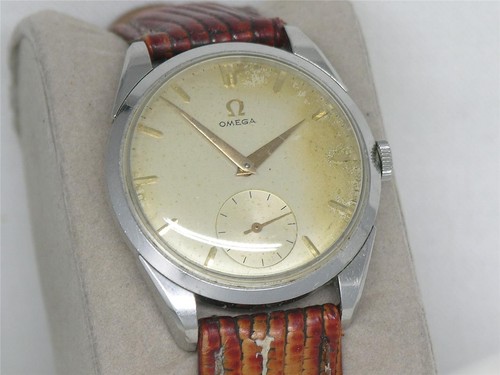 VINTAGE 34MM OMEGA 2900-1 JUMBO MANUAL WIND 17J STAINLESS CAL. 267 ...