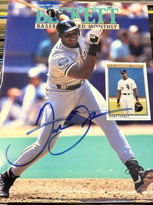 Frank Thomas Autograph Beckett Baseball Card Monthly Magazine October ...