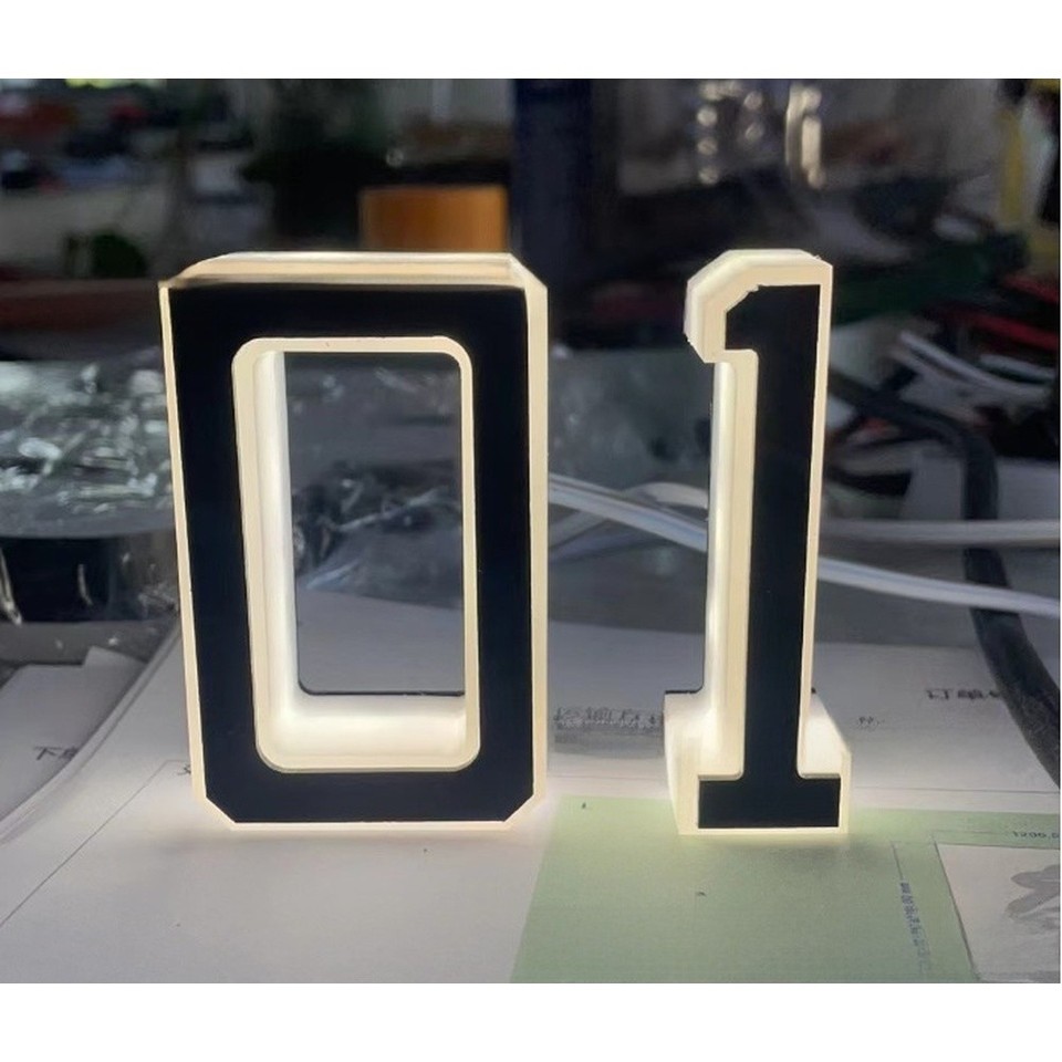 Waterproof 12V LED Acrylic House Number Sign for Outdoor Address ...