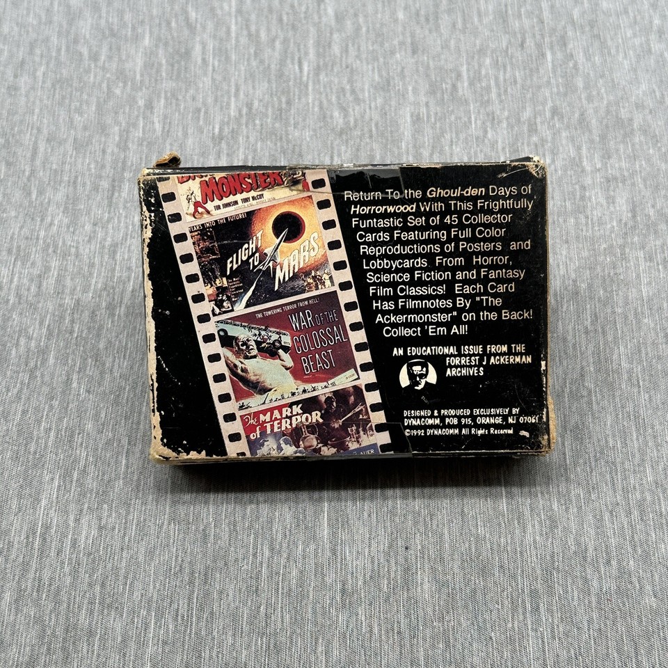 The Ackermonster's Cardiac Cards 45 Full Color Lobbycards Sci-Fi and ...