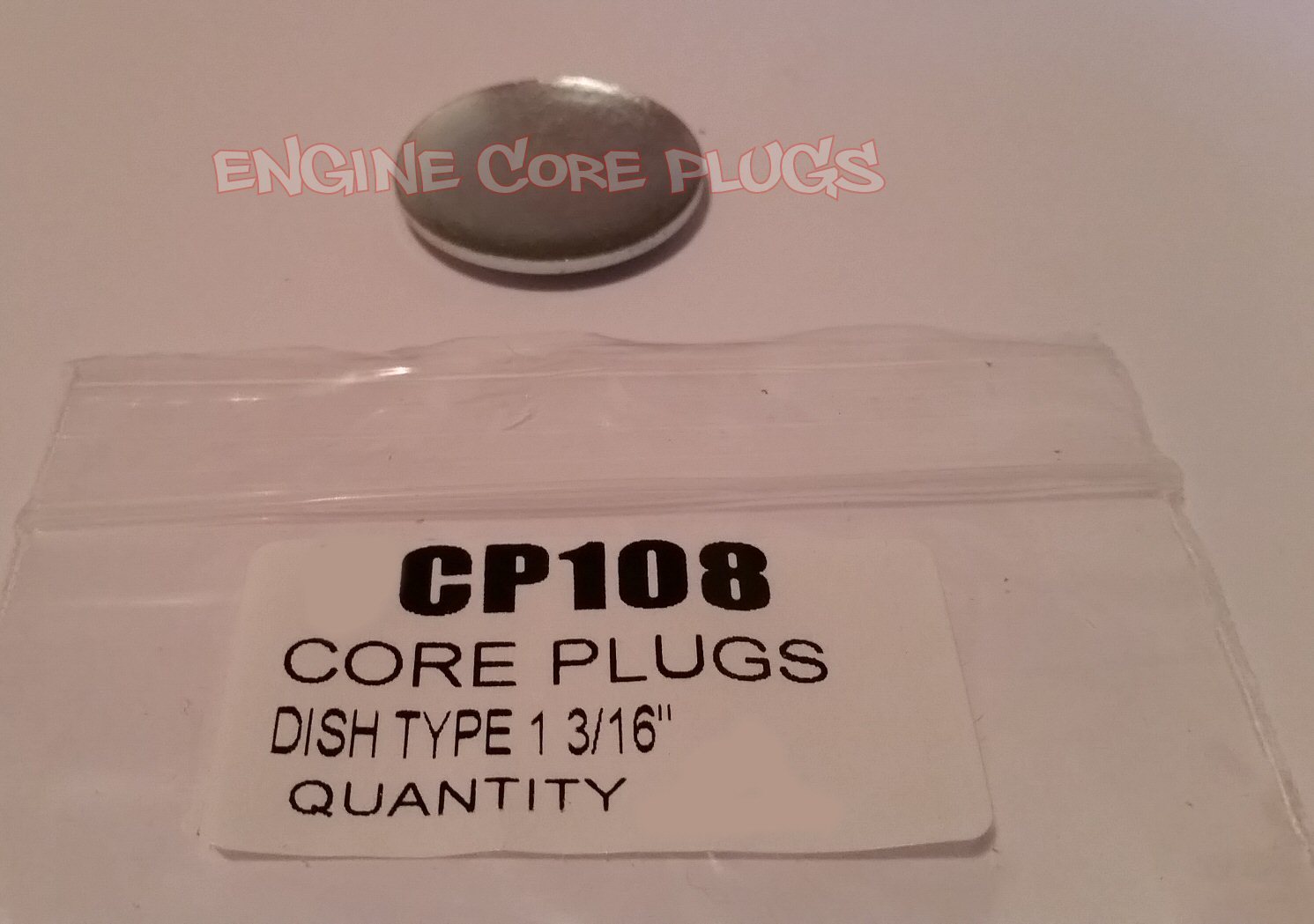 1 3/16" Dish type core plug | Freeze plug | Expansion | Frost | Welch ...