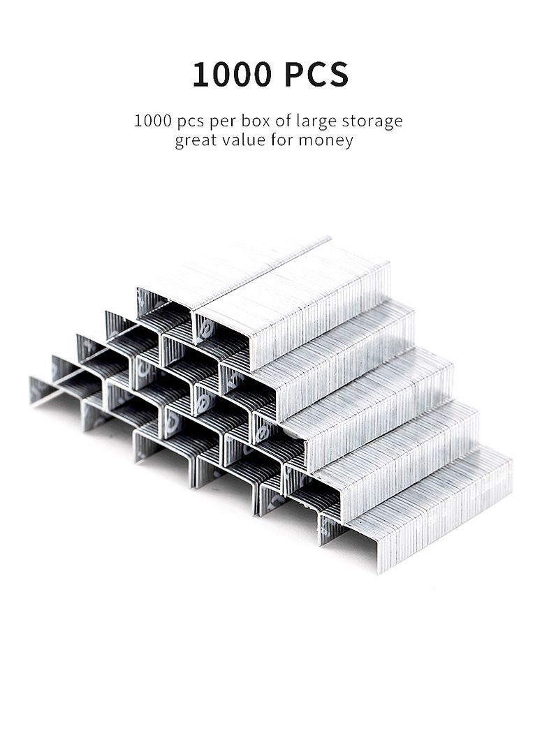 Deli Anti-rust Staples 24/6 Standard Staple Refills Heavy Duty 6mm Leg ...