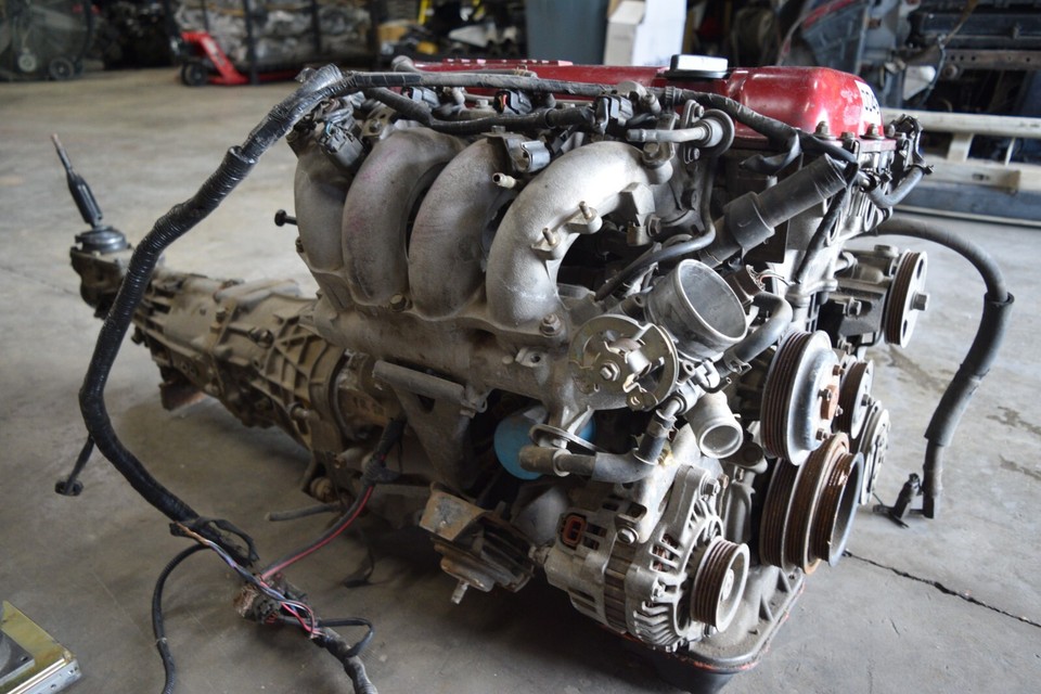 JDM NISSAN S13 SR20DET REDTOP ENGINE AND 5MT MANUAL TRANSMISSION 180SX ...