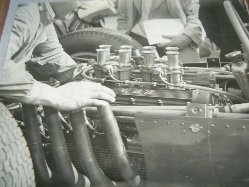PHOTOGRAPH BRM P57 ENGINE V8 F1 1962 RICIE GINTHER F1 XXL PERIOD 1962 ...