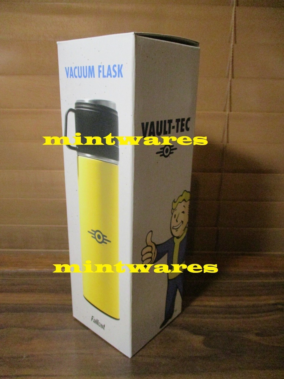 Fallout Hard Work Is Happy Work Vault Tec Coffee Tea Thermos Bottle ...