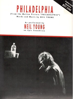 NEIL YOUNG "PHILADELPHIA" SHEET MUSIC-FROM THE MOTION PICTURE/MOVIE ...