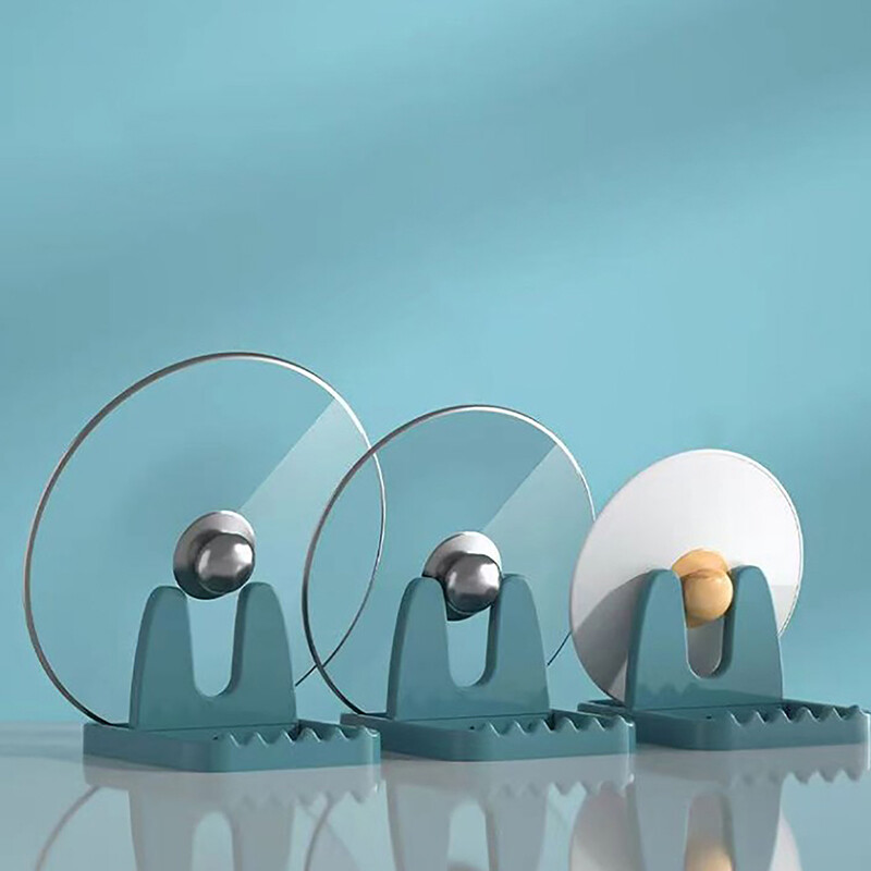 Foldable Pot Lid Rack Spoon Holder Stand Kitchen Organizer Fork Spatula ...