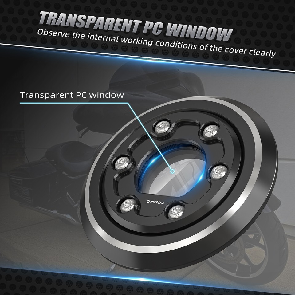 CNC Transparent Side Alternator Plug Cover For Harley Nightster RH975 ...