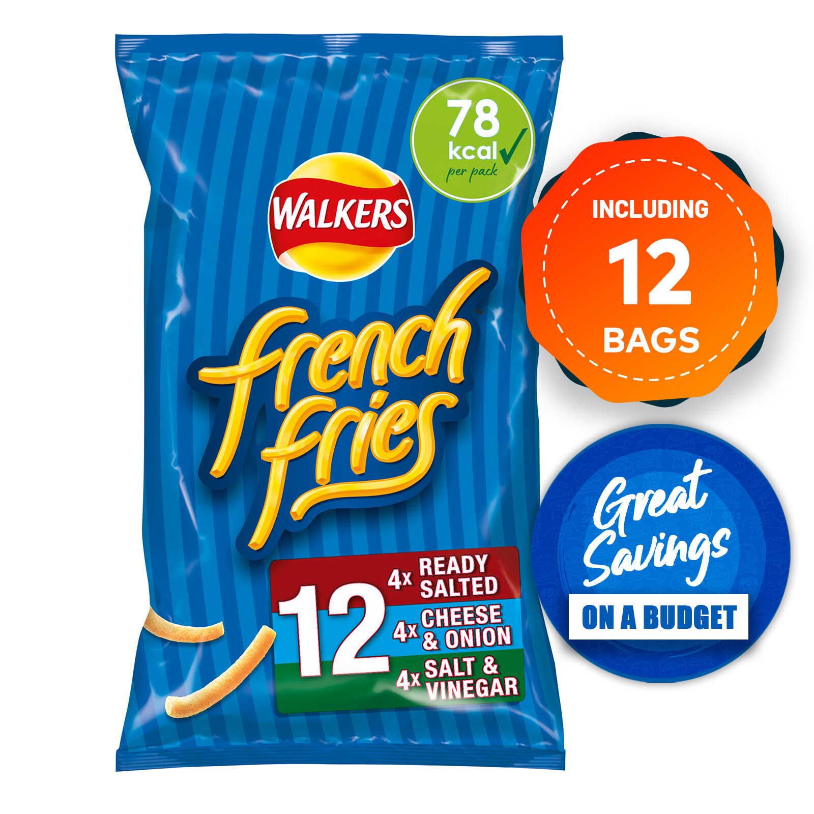 Walkers Crisps Salt Vinegar Quavers Cheese Prawn Cocktail Bundle 84 ...