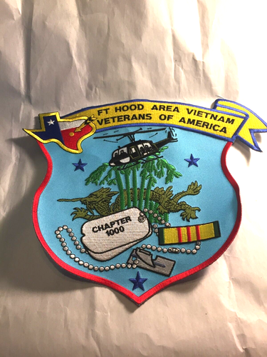 Ft Hood area Vietnam Veterans of America large color patch (10-3/4" x 9 ...