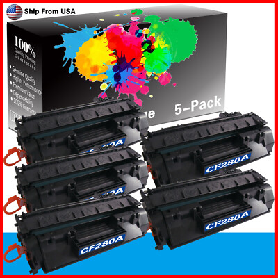 5PK CF280 80A Toner Cartridge for M425dw P2035 P2035N P2055DN P2055X ...