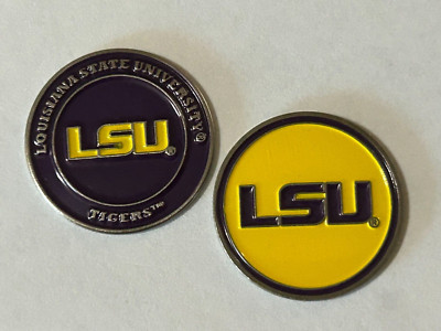 LSU TIGERS 1" Diameter GOLF BALL MARKER New | eBay