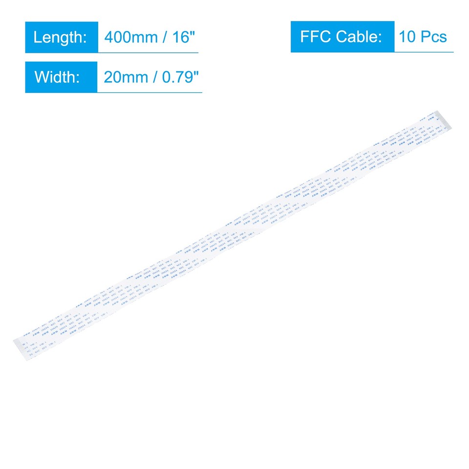 FFC FPC Flat Flexible Cable 40 Pin 0.5mm 400mm (A Type) for LCD Laptop ...