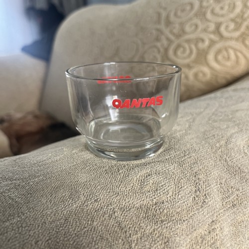 Vintage Qantas Airlines Small In Flight Drinking Glass Excellent ...
