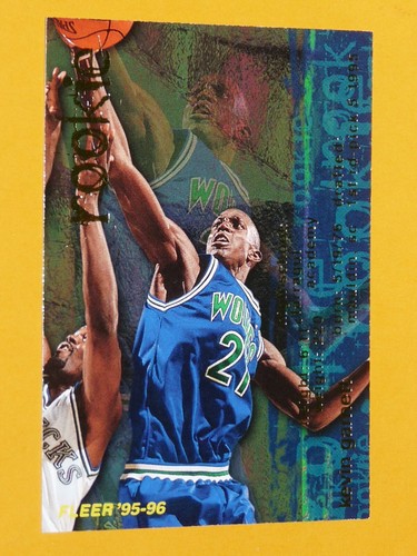 KEVIN GARNETT MINNESOTA TIMBERWOLVES ROOKIE 1996 NBA BASKETBALL FLEER ...