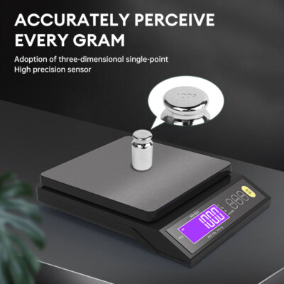 5000g x 0.1g LCD Digital Benchtop Scale for Jewelry Gold Silver Herb ...