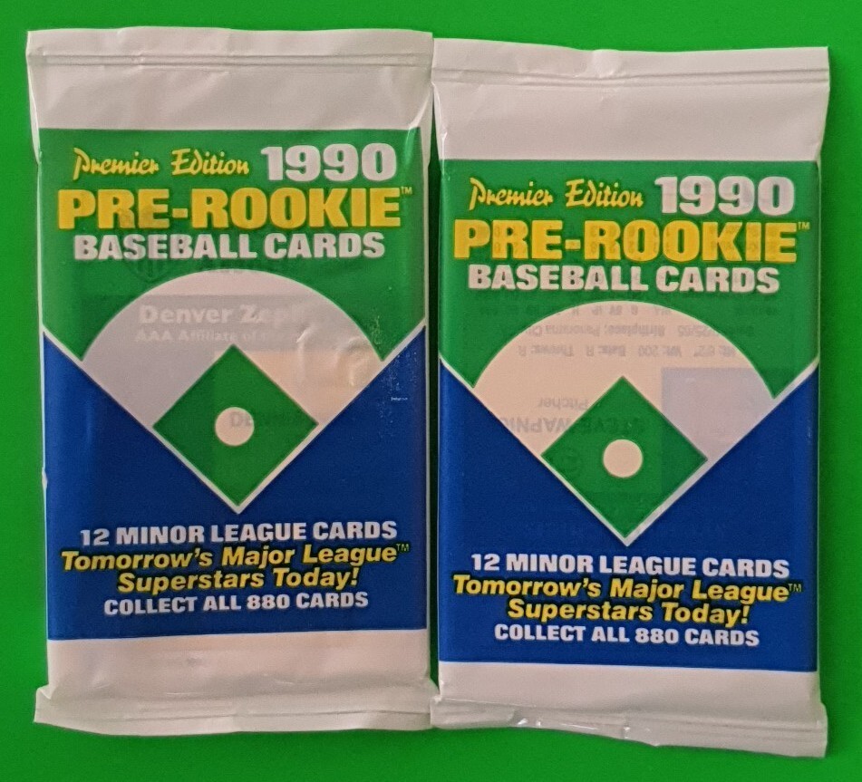 1990 CMC Premier Edition PRE-ROOKIE Baseball Cards (Lot of 2 Sealed ...