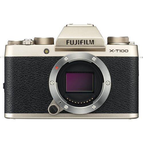 (Open Box) Fujifilm X-T100 24.2MP Digital Camera - Champagne Gold (Body ...