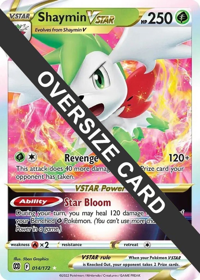Preços baixos em Shaymin VSTAR 014/172 Jumbo Cards | eBay