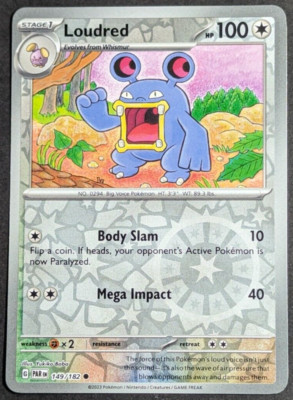 Loudred Reverse Holo NM 149/182 Paradox Rift Pokemon Card | eBay
